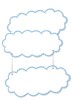 Cartoon cloud frame vector free download