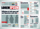 Newspaper layout template vectors 01 free download