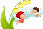 Children fantasy cartoon shiny vector free download