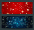 Christmas glisten banner 2 vector free download