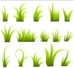 Different Grass Clumps vector free download