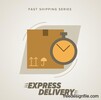 Express delivery poster template vectors design 01 free download