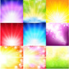 Multi-color light background vector free download
