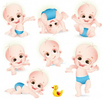 cartoon baby vector free download