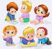 cartoon children 04 vector design free download