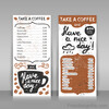 Coffee menu template vector design free download