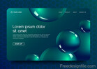 Green website background template vector 01 free download