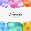 Watercolor frame vector design free download