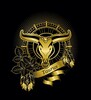 Gold Taurus zodiac sign vector free download