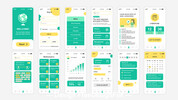 Education Mobile App UI Kit vector free download