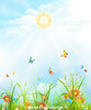Meadow cartoon vector free download