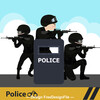 Anti-terrorist police vector free download