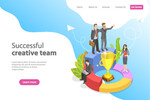 Creative team concept illustration vector free download