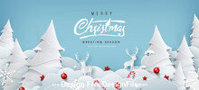 Paper christmas background vector free download