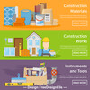 Construction materials vector free download