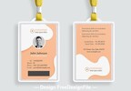 ID card shape elements vector free download