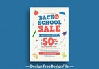 School themed card vector free download
