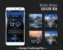 Weather widgets kit vector free download