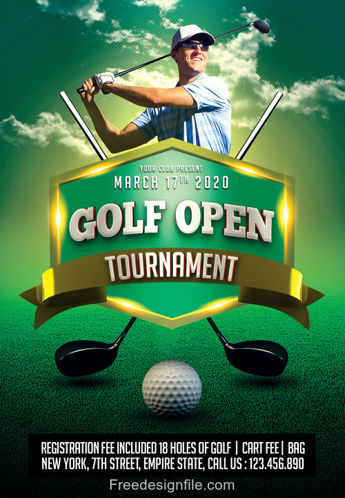 Golf Tournament Flyer Templates