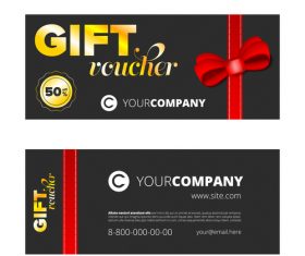 Cash gift voucher template vectors 02 free download