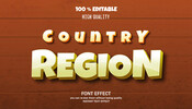 REGION editable font effect text vector free download