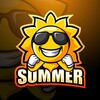 Summer Sun Logo Vector free download