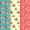 Colorful background insect pattern vector free download