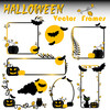 Halloween vector frame free download