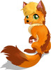 Golden fur fox vector free download
