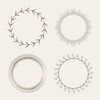 Collection of round ornament design vector free download