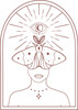 Lady luna design elements vector free download