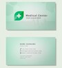 Medical center business card vector free download