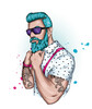 Tattoo men vector free download