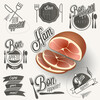 Creative menu food in vector free download