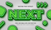Next vector text effect free download