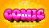 Comic text font style vector free download