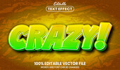 Crazy text font style vector free download