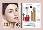 Introducing cosmetic magazine cover vector free download