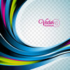 Three color lines abstract background vector free download