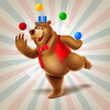 Bear circus show vector free download