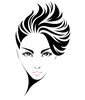 Super short hairstyle vector free download