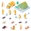Pest control isometric vector free download