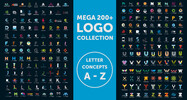 Mega logo vector collection free download