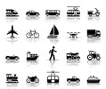 Traffic mobility icon set vector free download