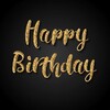 Happy birthday font design vector free download