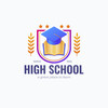 Design high school logo vector free download