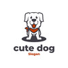 Smile dog logo vector free download