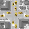 Intersection top view vector free download