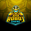 Robot gaming logo vector free download
