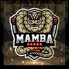 Mamba snake gaming logo design vector free download